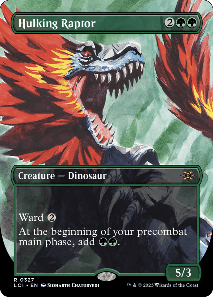 Hulking Raptor (Borderless) – La Cripta – Singles de Magic the Gathering