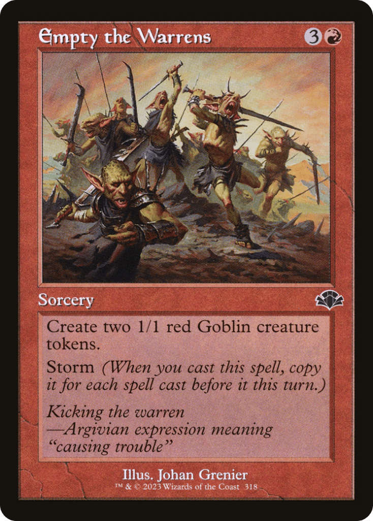 Empty the Warrens – La Cripta – Singles de Magic the Gathering