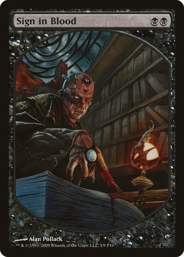 Sign in Blood (Textless) – La Cripta – Singles de Magic the Gathering