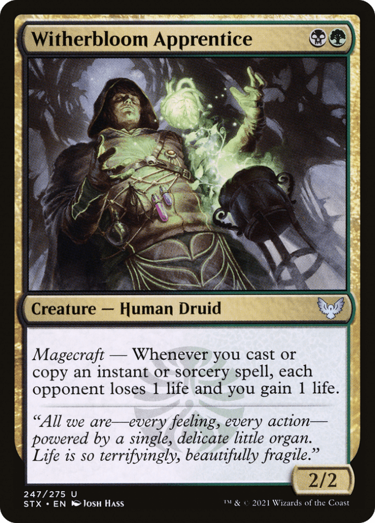 Witherbloom Apprentice – La Cripta – Singles de Magic the Gathering