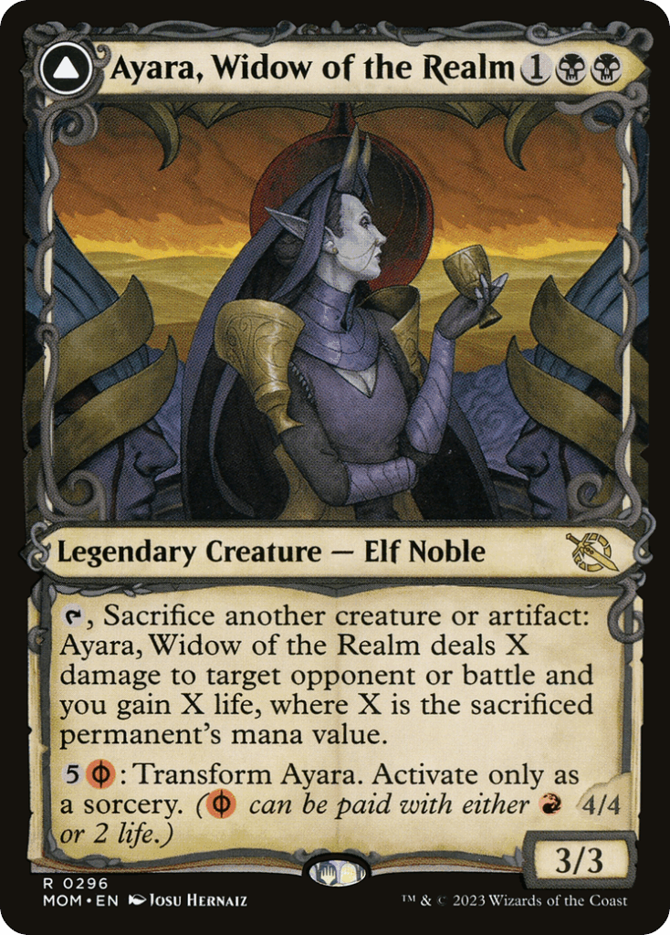 Ayara, Widow of the Realm (Showcase) – La Cripta – Singles de Magic the Gathering