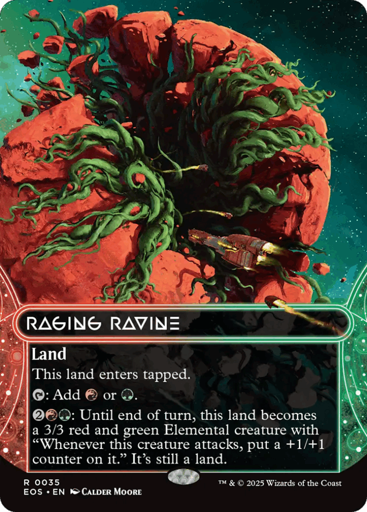 Raging Ravine (Borderless) – La Cripta – Singles de Magic the Gathering